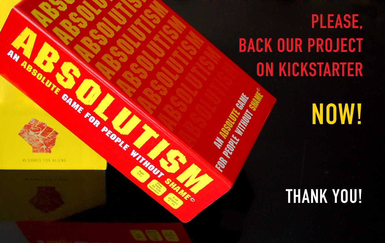 ABSOLUTISM - THE BIG LAUNCH DAY ON KICKSTARTER - Games for Aliens